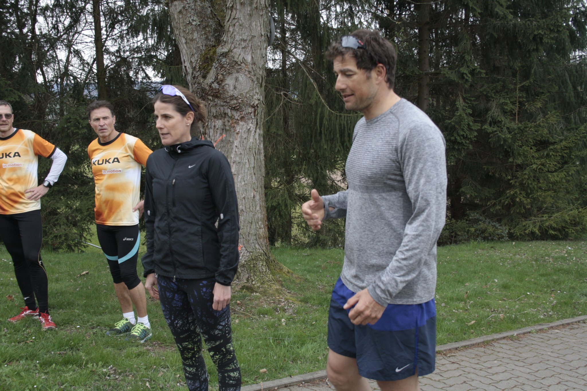 Lauftraining mit Nicole und Lothar Leder im Rahmen des Römerlaufs ...