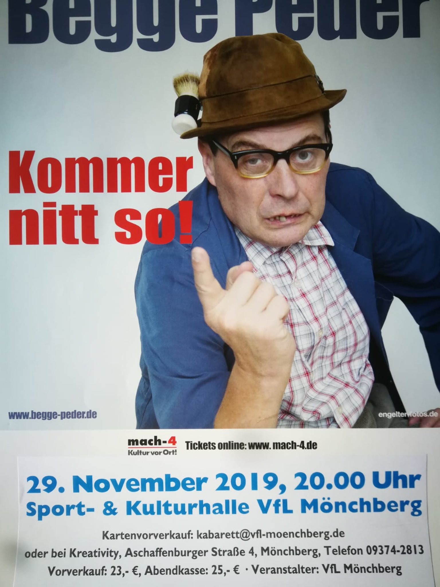 Der Begge Peder kommt nach Mönchberg in die VfL-Turnhalle: Der VfL ...