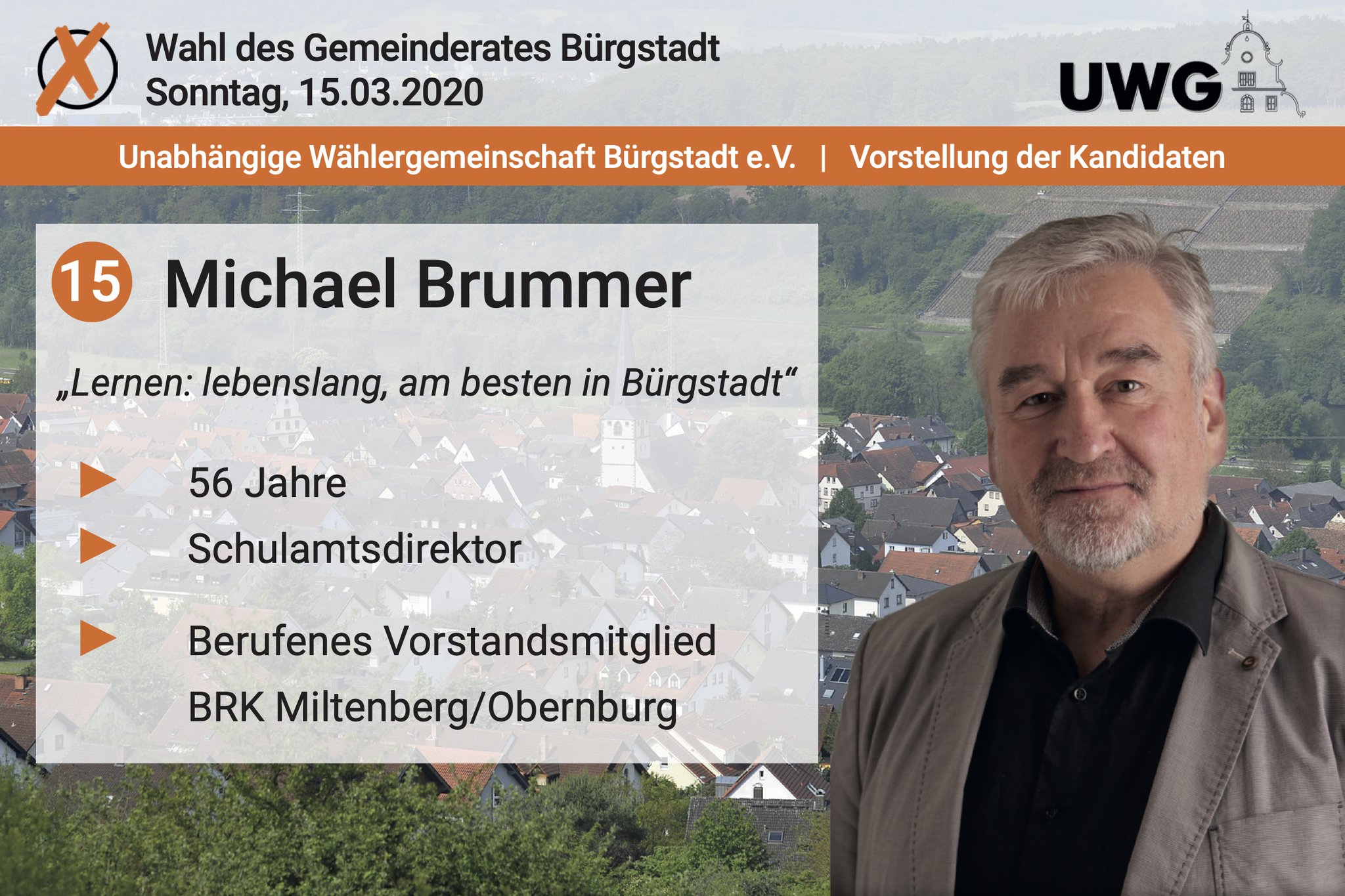 Vorstellung der Kandidaten: Platz 15 - Michael Brummer - Bürgstadt