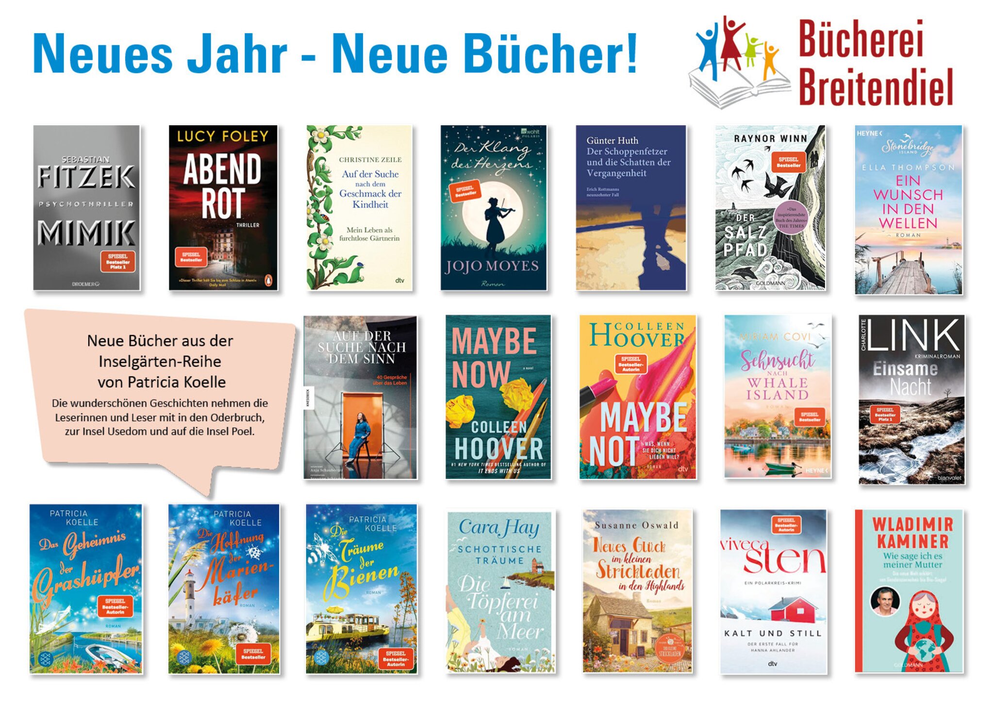 Neues Jahr – Neue Bücher: Spannend oder romantisch? Bücherei ...
