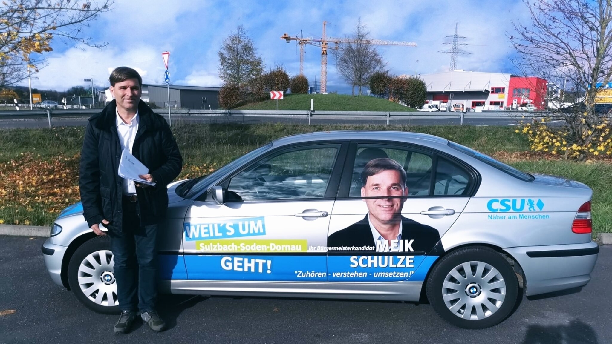 Ihr Bürgermeisterkandidat unterwegs: Meik Schulze freut sich auf Begegnungen und CSU ...