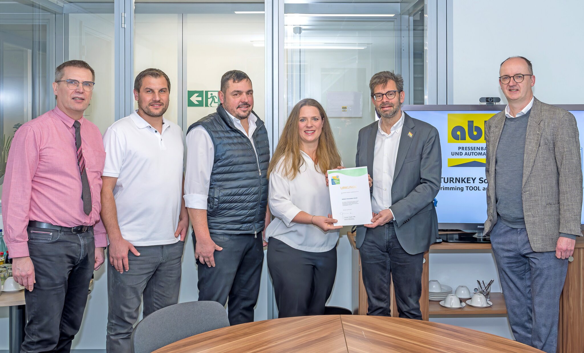 Auszeichnung: Umweltpakt-Urkunde für Firma Aulbach Automation - Mömlingen