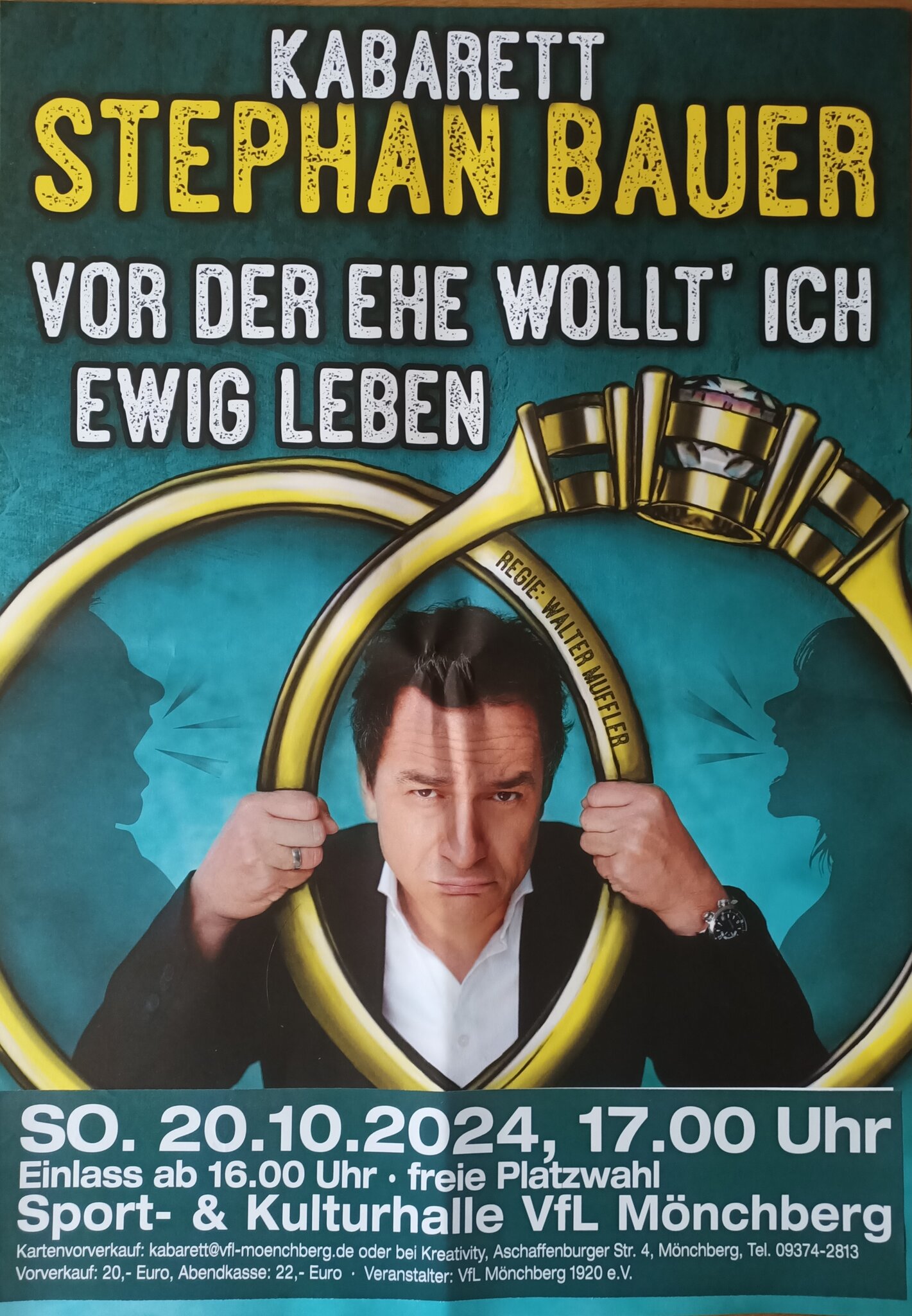 Stephan Bauer Kabarett in Mönchberg: Kabarettist Stephan Bauer beim VfL ...