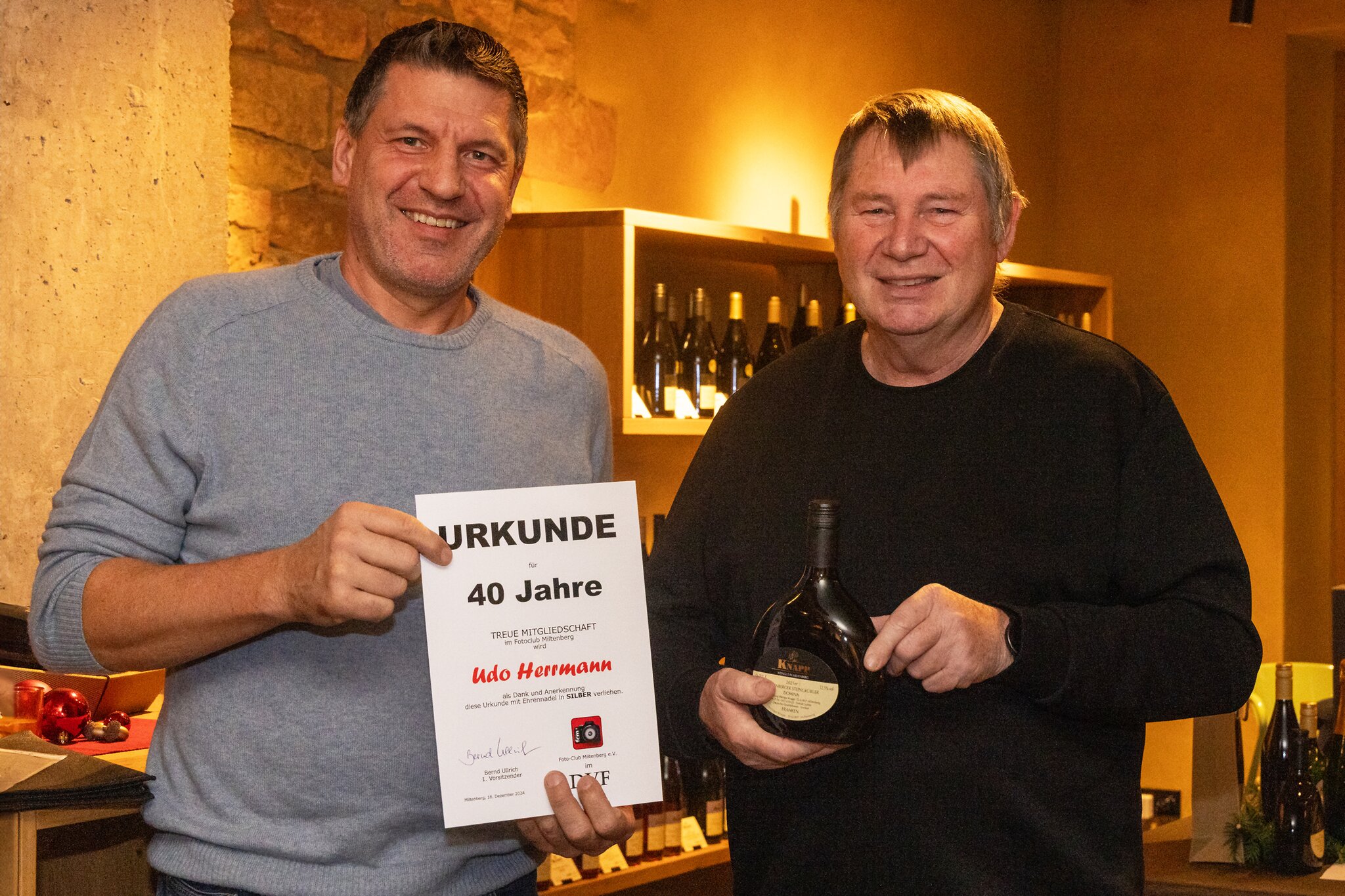 Fotoclub Miltenberg: Ein genussvoller Abschluss: Wein, Ehrungen und ...