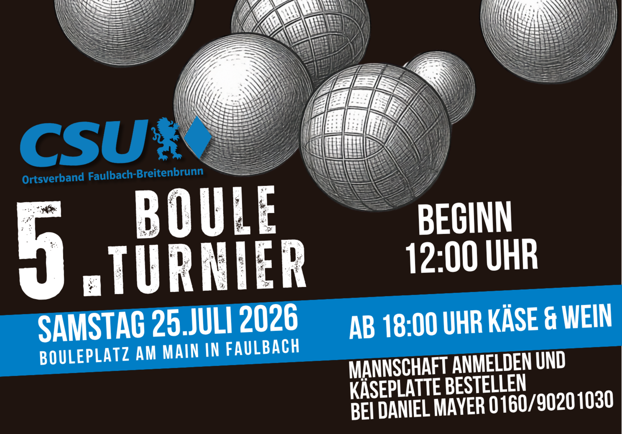Boule in Faulbach: 5. Boule-Turnier der CSU Faulbach-Breitenbrunn ...