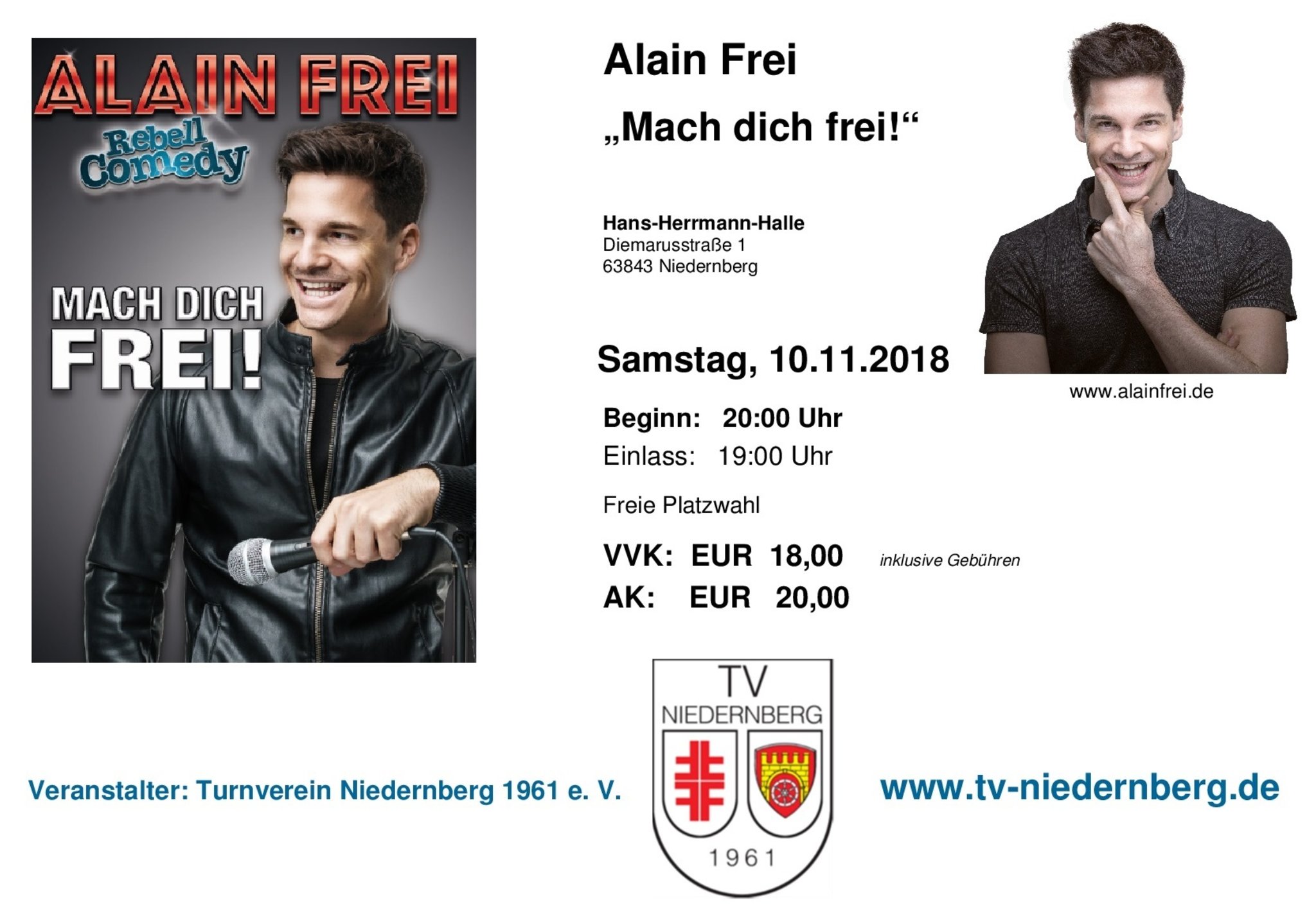 Alain Frei - Stand up Comedy beim TV Niedernberg