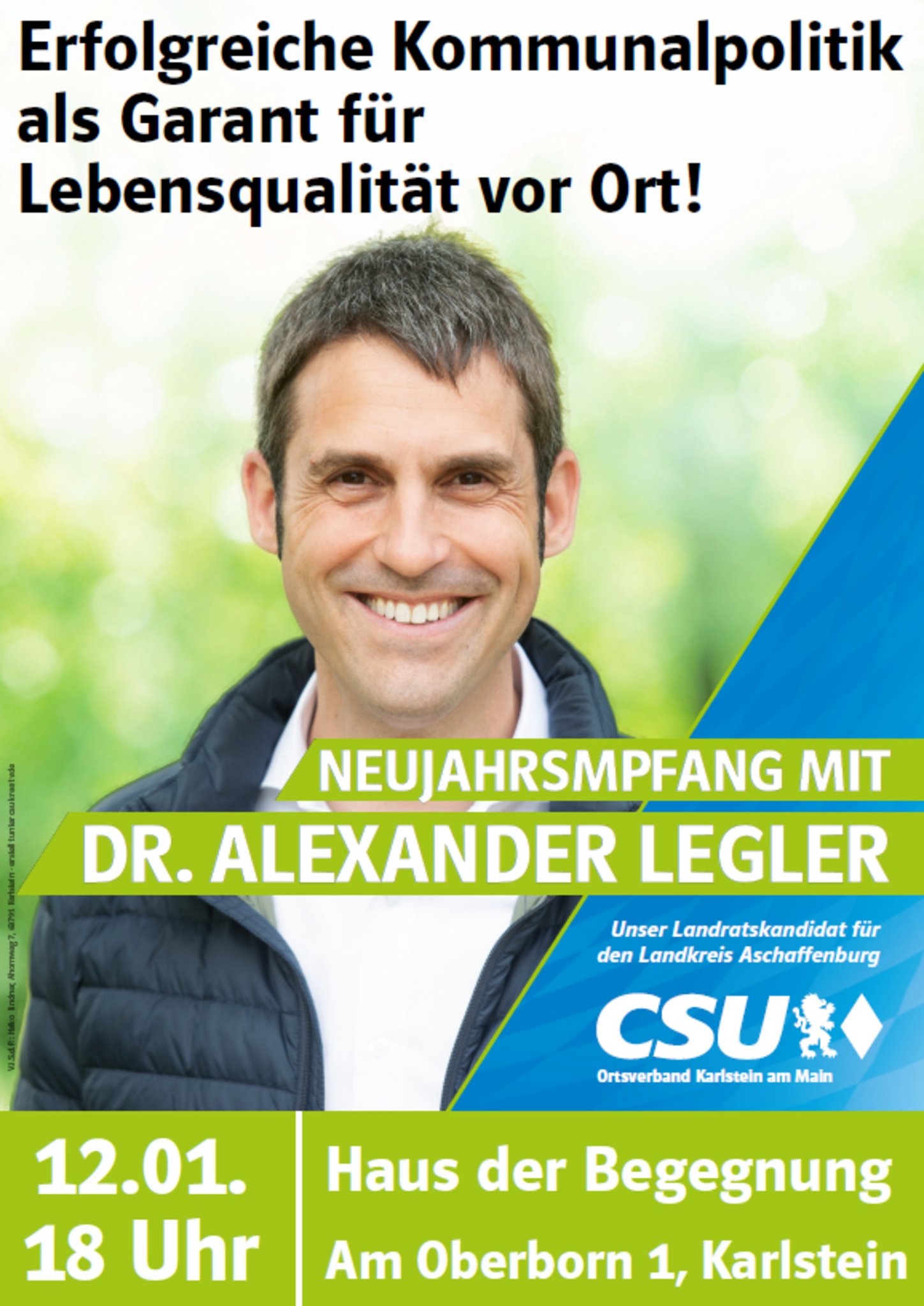 Neujahrsempfang mit Dr. Alexander Legler: Erfolgreiche Kommunalpolitik ...