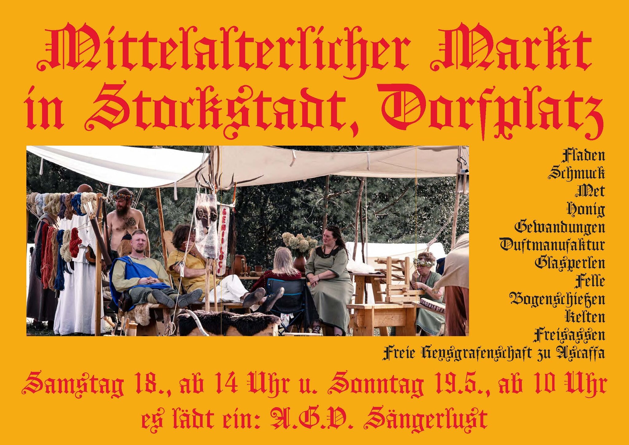 Mittelalterlicher Markt in Stockstadt