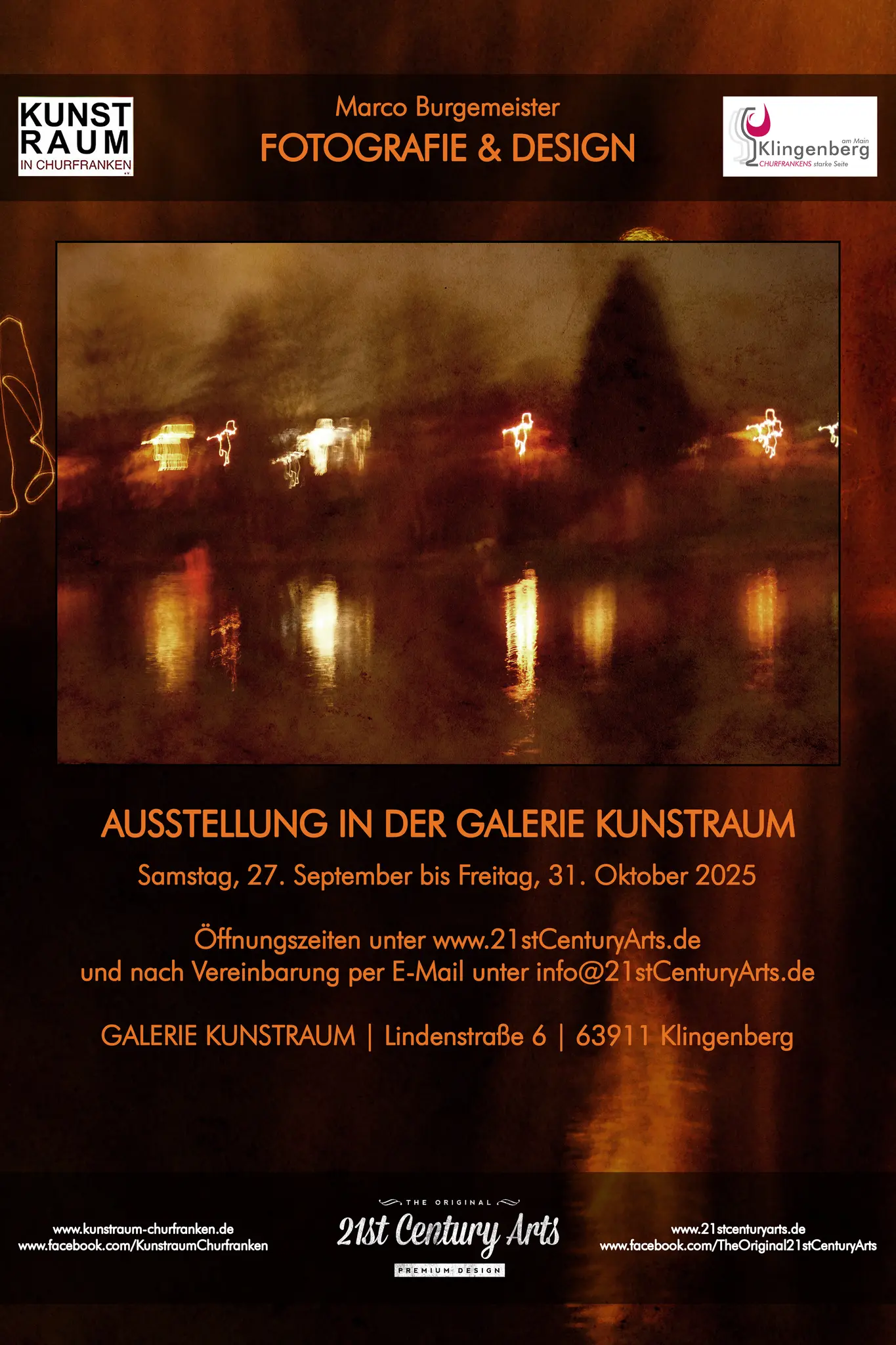 Fotografien und Designs von Marco Burgemeister bis 31. Oktober 2025 in der Galerie Kunstraum